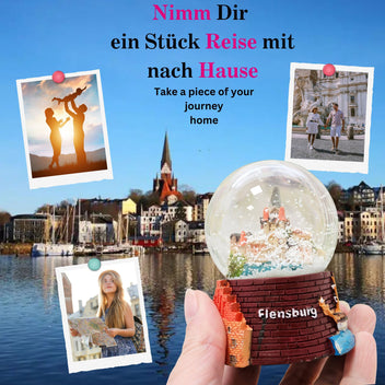 Souvenir Schneekugel Flensburg – Schneekugelhaus