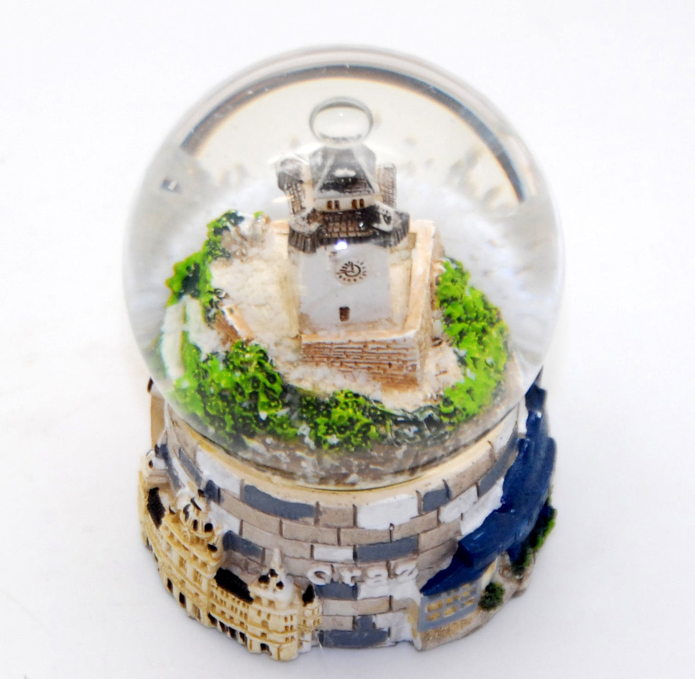 Souvenir Schneekugel Graz Österreich Uhrturm - Luftblase – Schneekugelhaus